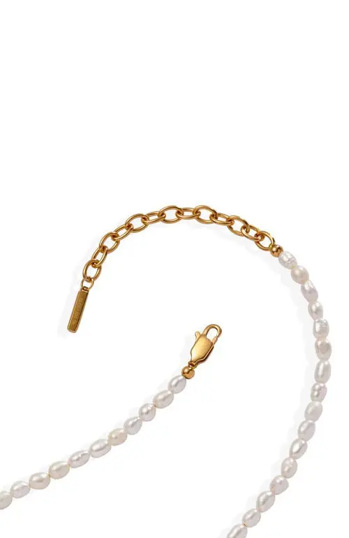 ALEX AND ANI Freshwater Pendant Necklace