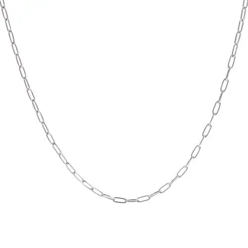 ALEX AND ANI Paperclip Layering Necklace - Silver