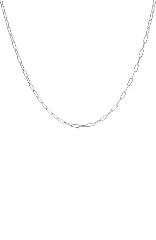 ALEX AND ANI Paperclip Layering Necklace - Silver