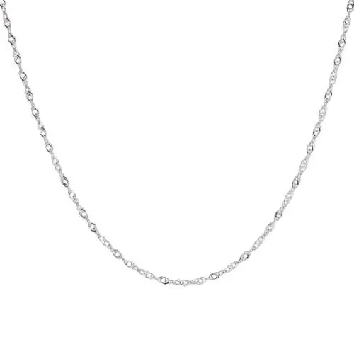 ALEX AND ANI Singapore Chain Layering Necklace - Silver