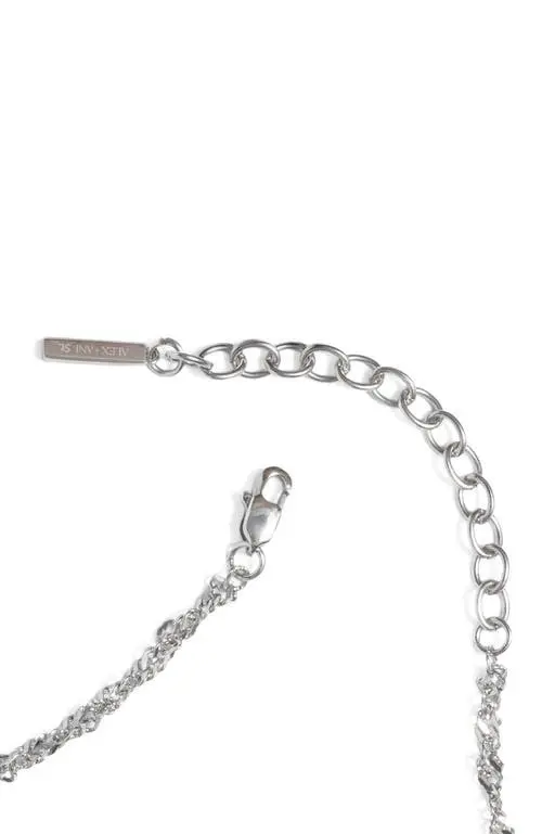 ALEX AND ANI Singapore Chain Layering Necklace
