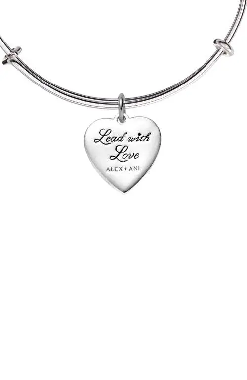 ALEX AND ANI Heart Burst Charm Bangle Bracelet