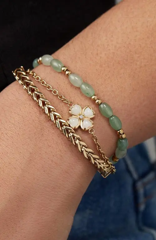 ALEX AND ANI Four-leaf Clover Bracelet Set