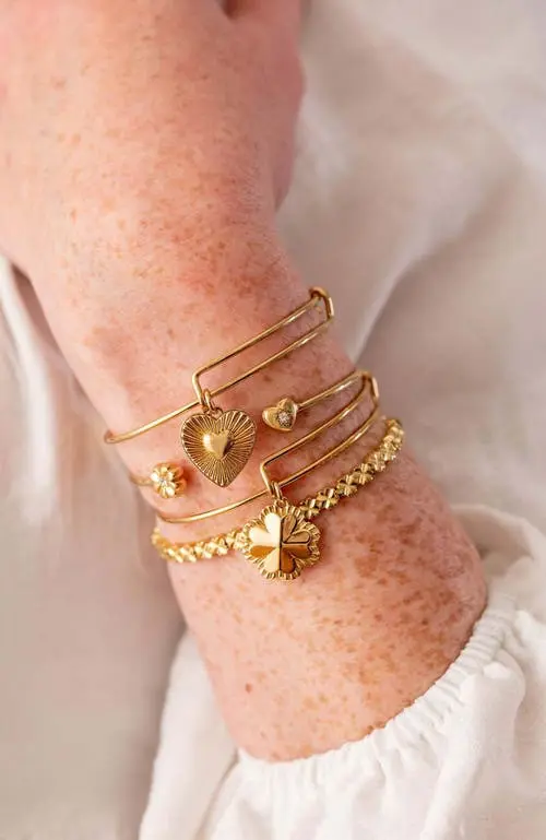 ALEX AND ANI Lucky Clover Tennis Bracelet