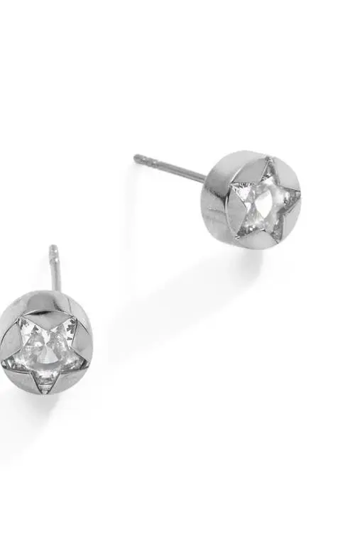 ALEX AND ANI Crystal Star Mini Stud Earrings
