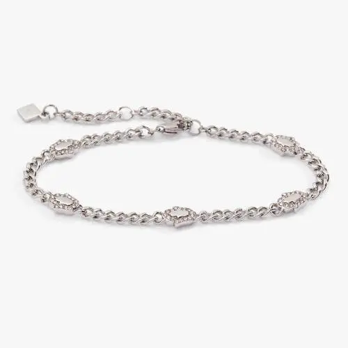 ALEX AND ANI Hamsa Curb Chain Bracelet - Silver