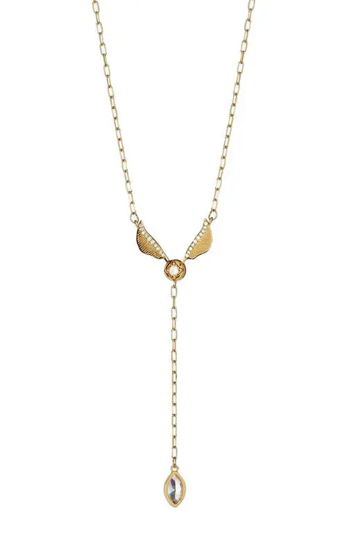 ALEX AND ANI Harry Potter™ En Snitch And Navette Lariat Necklace - Gold