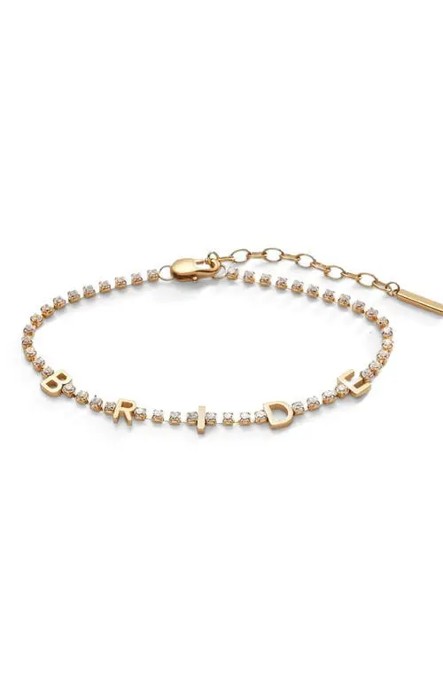 ALEX AND ANI Bride Tennis Chain Bracelet - Gold