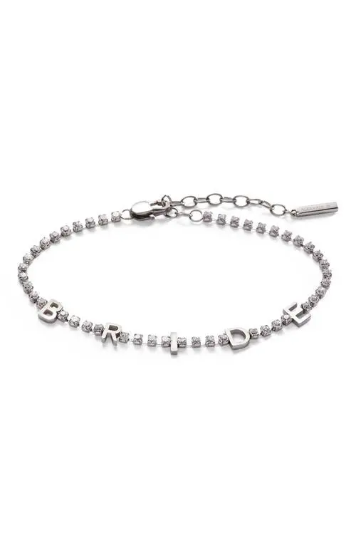 ALEX AND ANI Bride Tennis Chain Bracelet - Silver