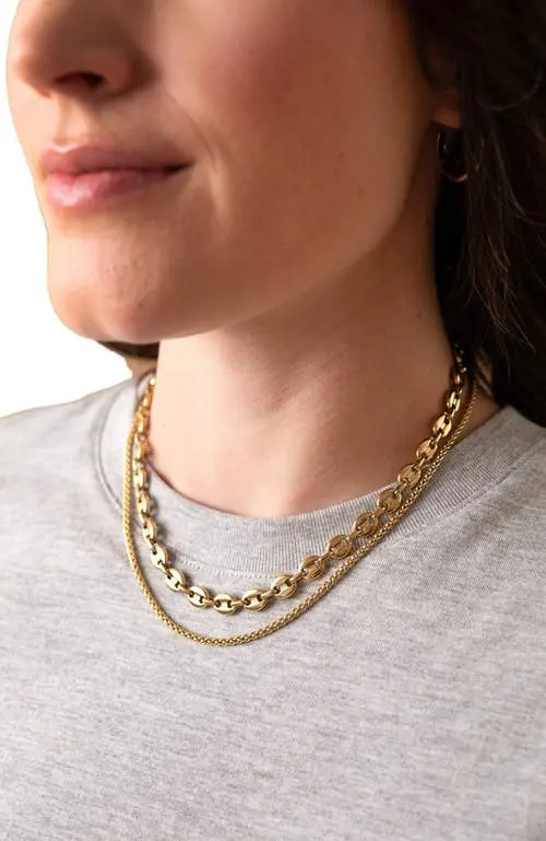 ALEX AND ANI Mariner Chain Necklace - Gold