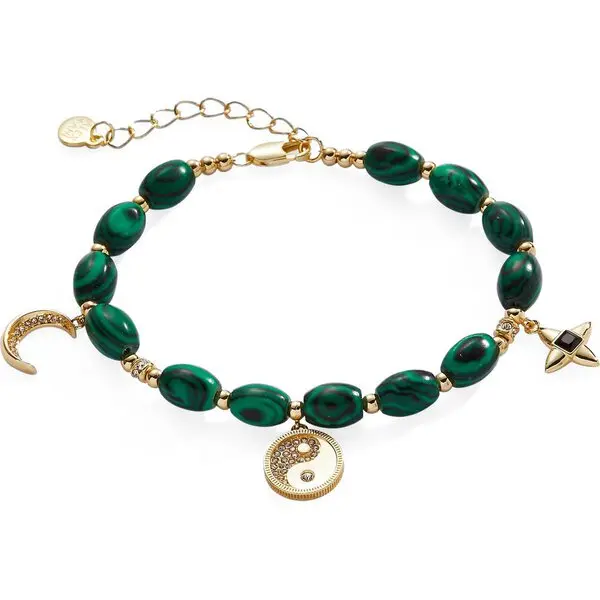 ALEX AND ANI Charm Bracelet - Malachite