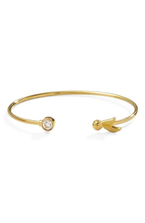 ALEX AND ANI Harry Potter™ En Snitch Crystal Flex Cuff Bracelet - Gold