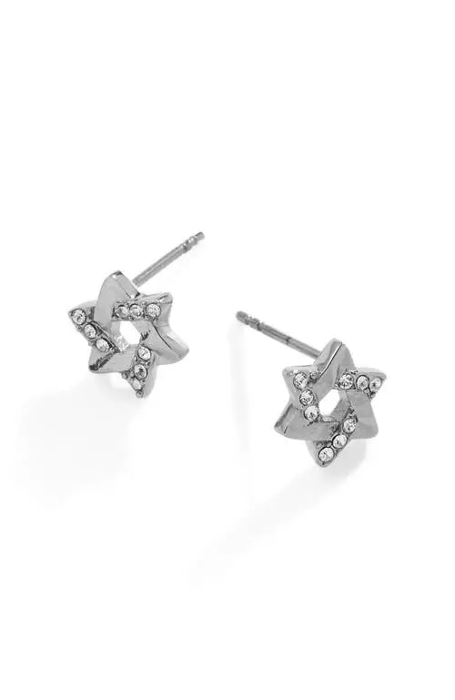ALEX AND ANI Star Of David Mini Stud Earrings