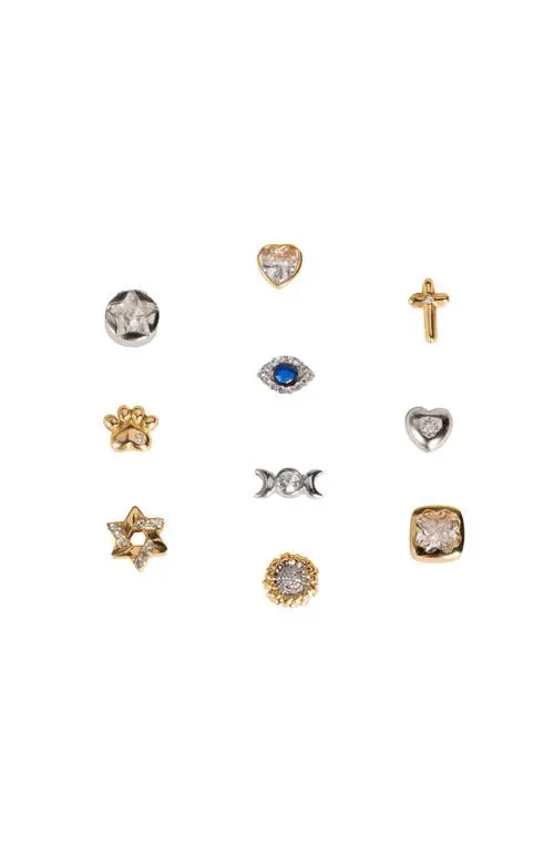 ALEX AND ANI Star Of David Mini Stud Earrings