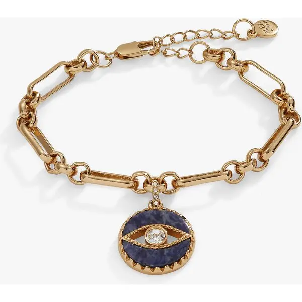 ALEX AND ANI Evil Eye Charm Bracelet - Gold