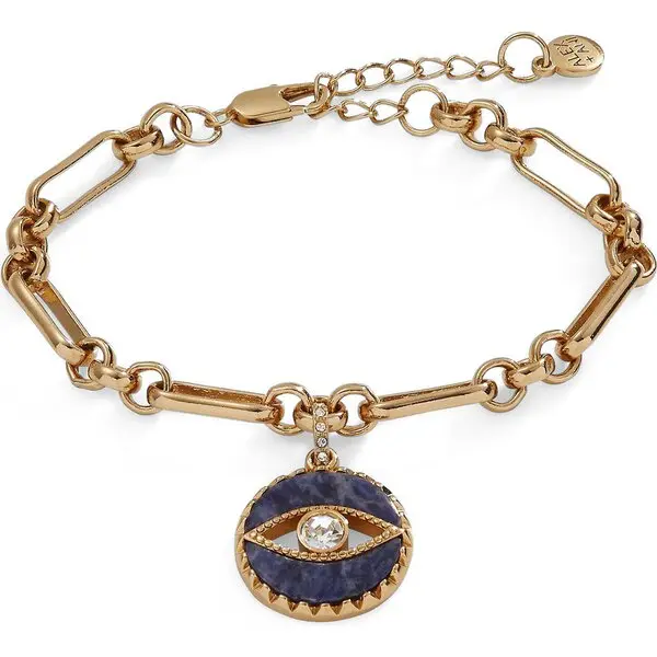 ALEX AND ANI Evil Eye Charm Bracelet - Gold