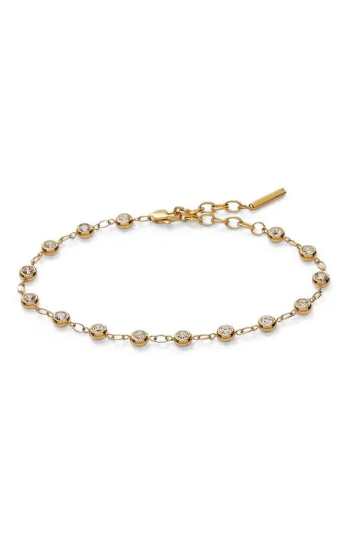 ALEX AND ANI Crystal Pebble Bracelet - Gold