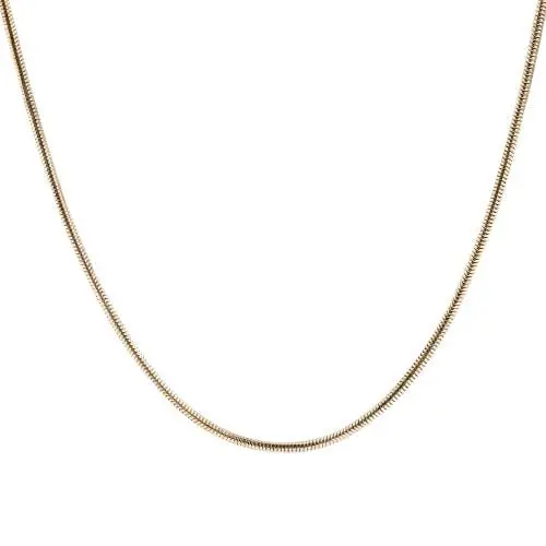 ALEX AND ANI Round Herringbone Layering Necklace - Gold