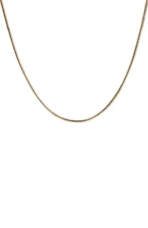 ALEX AND ANI Round Herringbone Layering Necklace - Gold