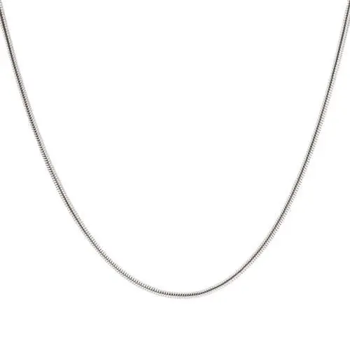 ALEX AND ANI Round Herringbone Layering Necklace - Silver