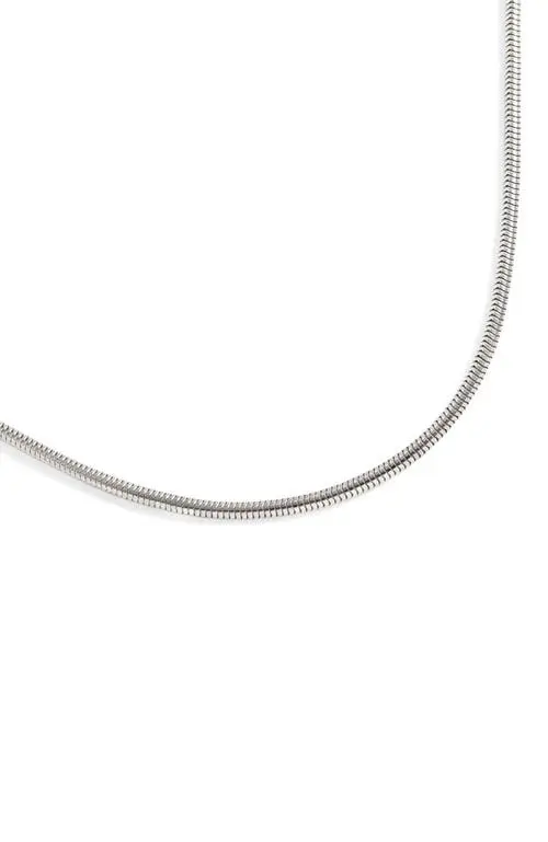 ALEX AND ANI Round Herringbone Layering Necklace