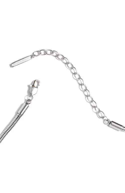 ALEX AND ANI Round Herringbone Layering Necklace