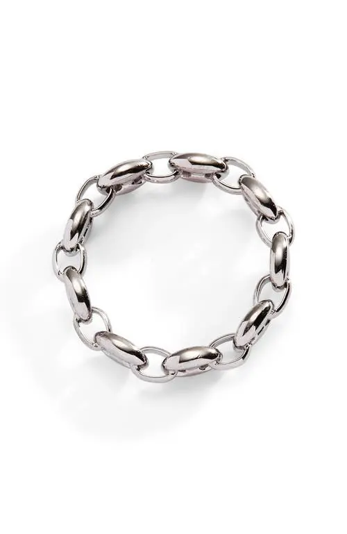 ALEX AND ANI Frozen Mariner Chain Ring - Silver