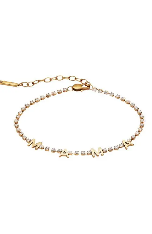 ALEX AND ANI Mama Tennis Bracelet - Gold