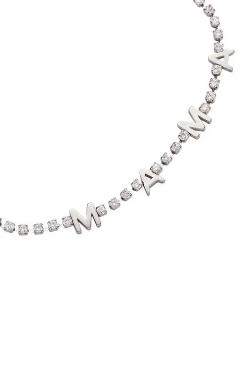 ALEX AND ANI Mama Tennis Bracelet - Silver