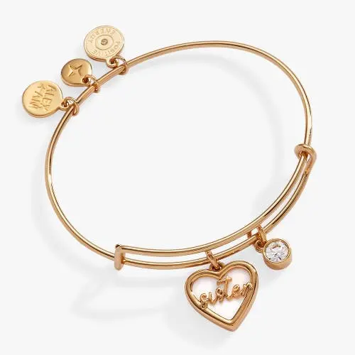 ALEX AND ANI Sister Bangle Bracelet - Gold