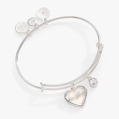 ALEX AND ANI Daughter Bangle Bracelet - Silver