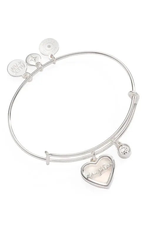 ALEX AND ANI Daughter Bangle Bracelet - Silver