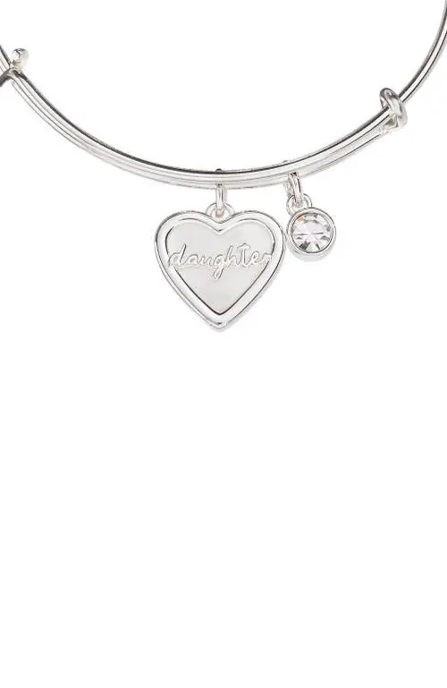 ALEX AND ANI Daughter Bangle Bracelet - Silver
