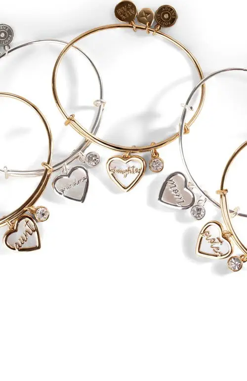 ALEX AND ANI Daughter Bangle Bracelet - Silver