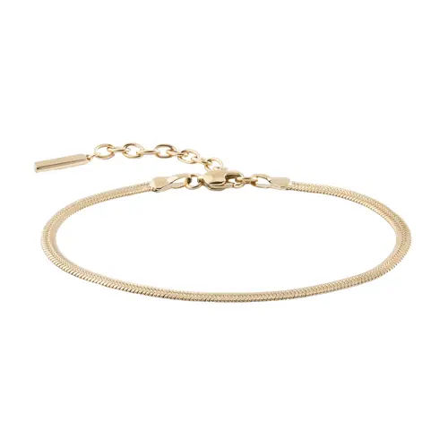 ALEX AND ANI Everyday Herringbone Chain Bracelet - Gold