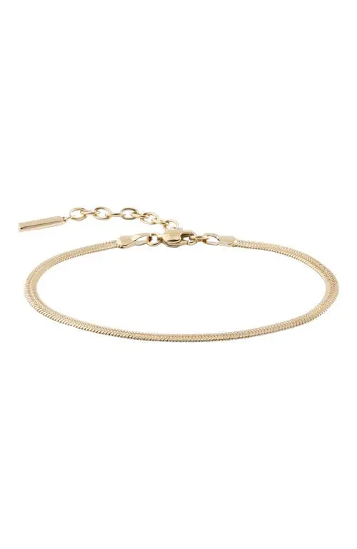 ALEX AND ANI Everyday Herringbone Chain Bracelet - Gold