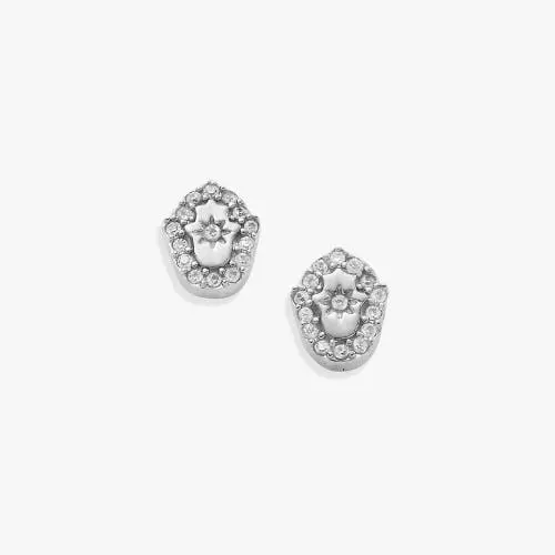 ALEX AND ANI Hamsa Mini Stud Earrings - Silver
