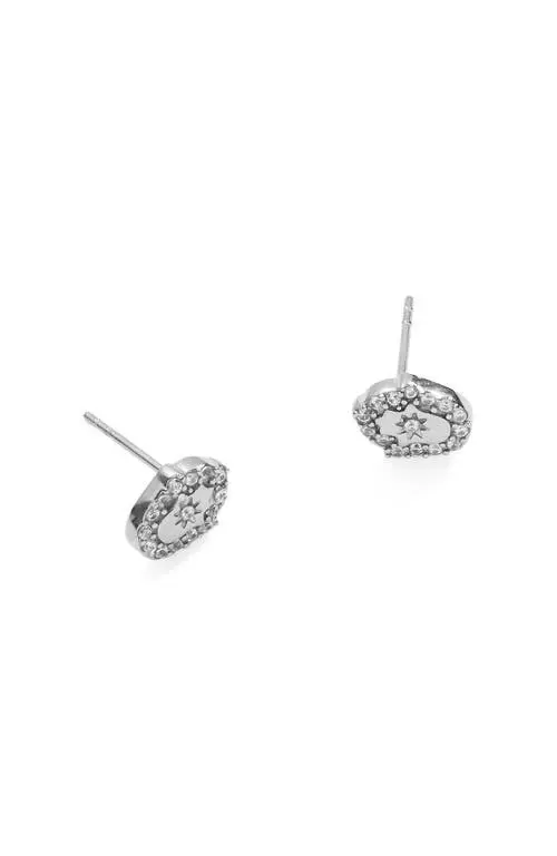 ALEX AND ANI Hamsa Mini Stud Earrings - Silver