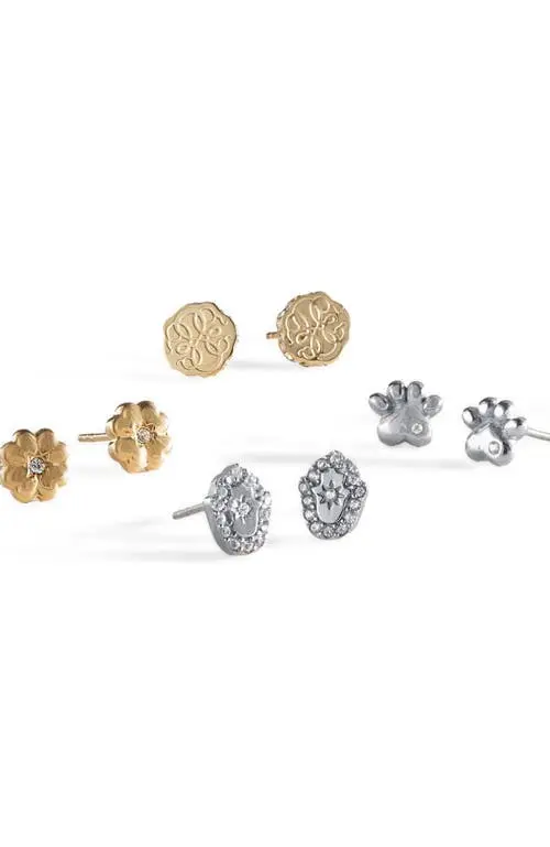 ALEX AND ANI Hamsa Mini Stud Earrings - Silver