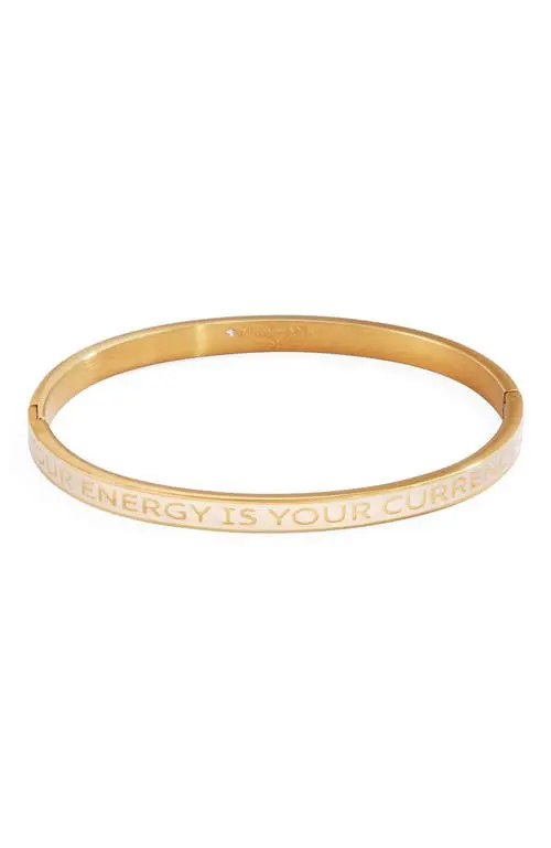ALEX AND ANI Your Energy Is Your Currency' Hinge Bangle - Gold
