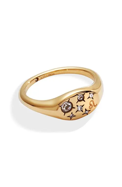 ALEX AND ANI Zodiac Ring - Gold Leo