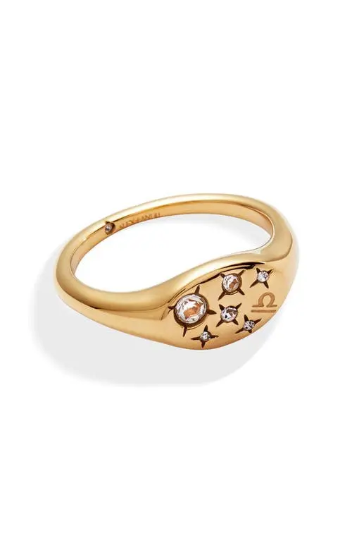 ALEX AND ANI Zodiac Ring - Gold Libra