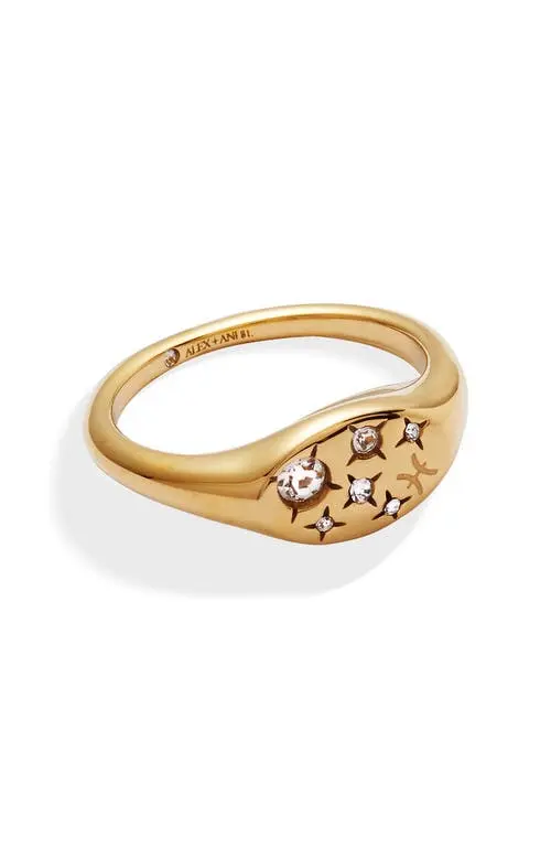 ALEX AND ANI Zodiac Ring - Gold Pisces