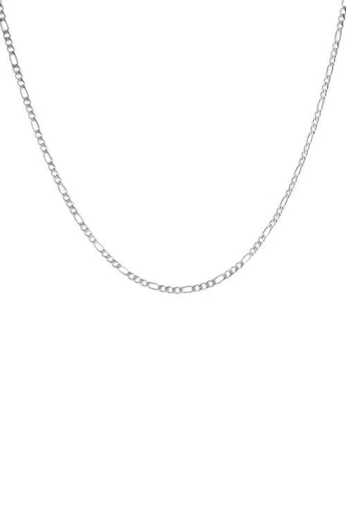 ALEX AND ANI Figaro Chain Charm Layering Necklace - Silver