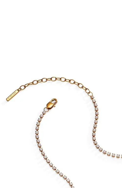 ALEX AND ANI Mama Crystal Tennis Necklace