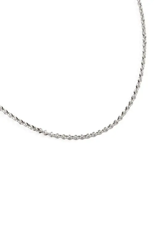 ALEX AND ANI Faceted Rolo Chain Necklace