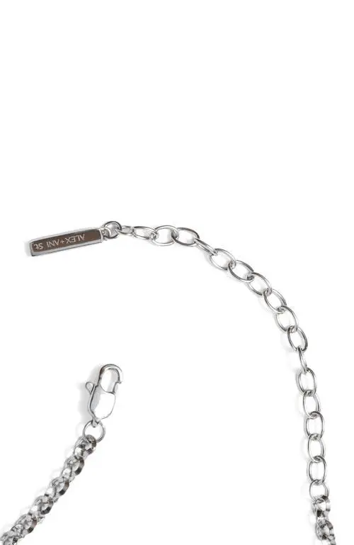 ALEX AND ANI Faceted Rolo Chain Necklace