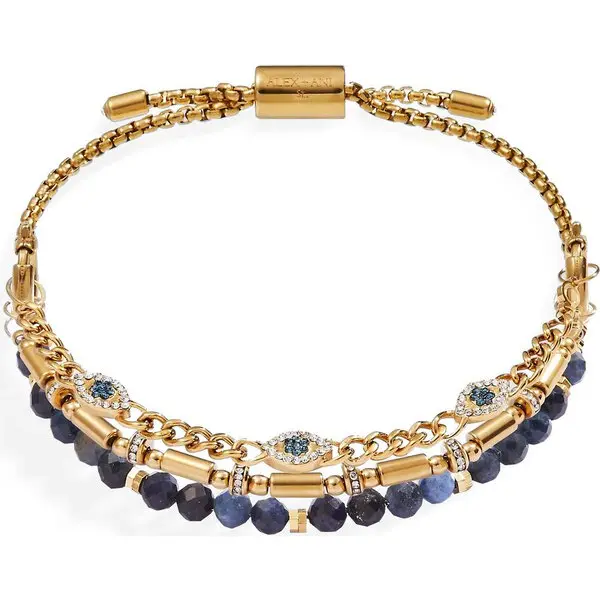 ALEX AND ANI Evil Eye Bracelet Set - Gold