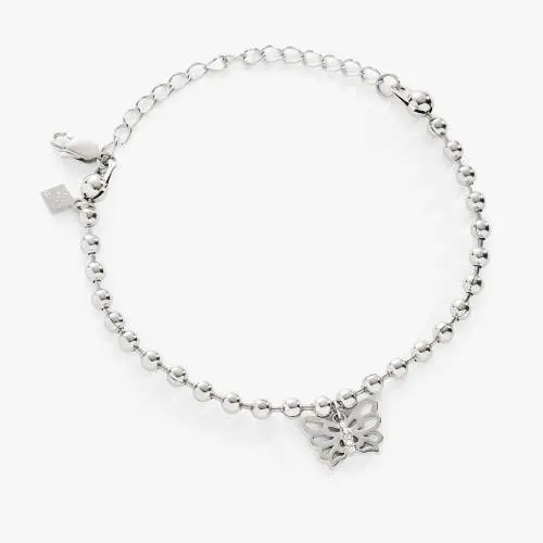 ALEX AND ANI Butterfly Charm Bracelet - Silver