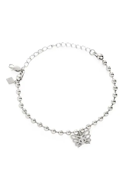 ALEX AND ANI Butterfly Charm Bracelet - Silver